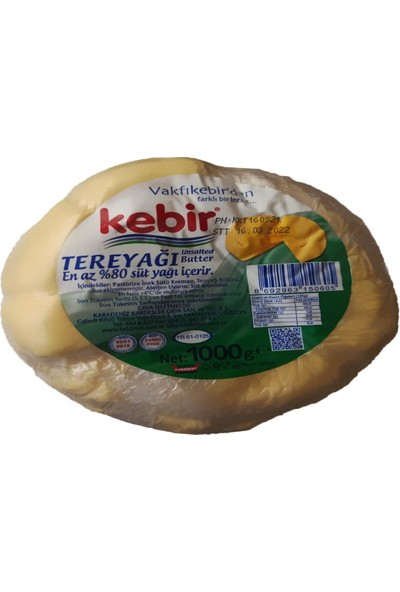 Kebir Tuzsuz Tereyağ 1 kg Kebir Tuzsuz Tereyağ 1 kg