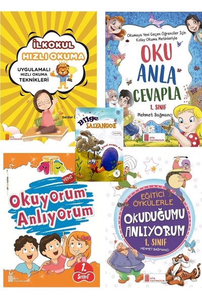 Ata 1.sınıf Hızlı Okuma + Oku Anla Cevapla + Okuyorum Anlıyorum + Okuduğumu Anlıyorum