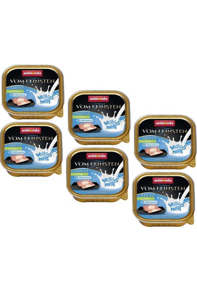 Animonda Vom Feinsten Hindi Etli Sütlü Yetişkin Kedi Konservesi 100 gr (6 Adet)
