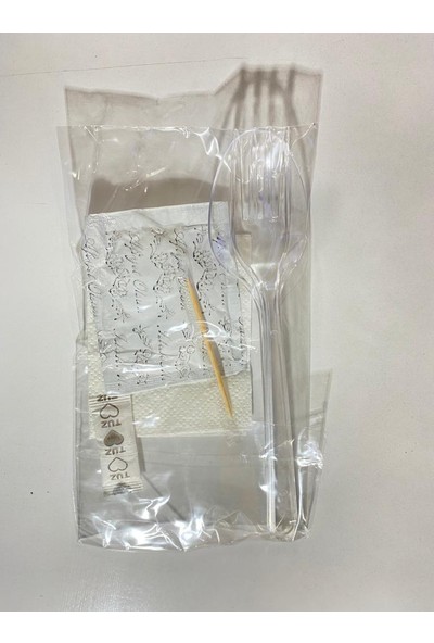 1001ambalaj Yemek Seti 6' Lı Ikram Seti Lüks Çatal Kaşık Islak Mendil Peçete Tuz Kürdan 50 Adet 1001ambalaj Yemek Seti 6' Lı Ikram Seti Lüks Çatal Kaşık Islak Mendil Peçete Tuz Kürdan 50 Adet