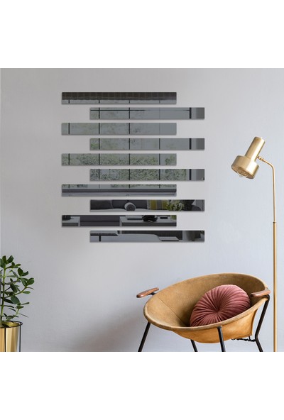 Decorita Ayna - Füme Ayna - 10'lu Takım Şerit Ayna Decorita Ayna - Füme Ayna - 10'lu Takım Şerit Ayna