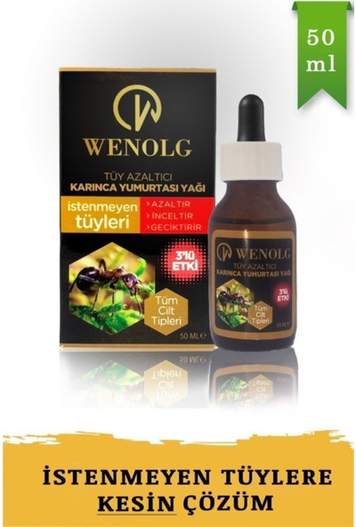 Tüy Azaltıcı Karınca Yumurtası Yağı 50 ml 3 Adet Tüy Azaltıcı Karınca Yumurtası Yağı 50 ml 3 Adet