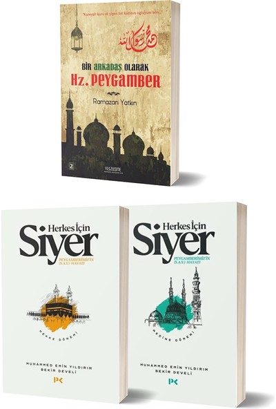 Bir Arkadaş Olarak Hz. Peygamber - Herkes Için Siyer (1 ve 2) 2 Kitap Set Bir Arkadaş Olarak Hz. Peygamber - Herkes Için Siyer (1 ve 2) 2 Kitap Set