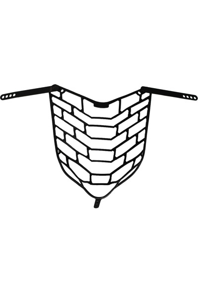 Gp Kompozit Honda Nc 700 S/x / 750 S/x 2012-2020 Uyumlu Far Koruma Siyah