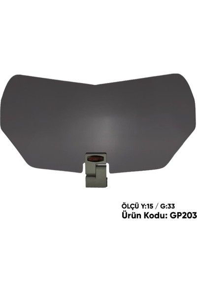 Gp Kompozit Gp203 Universal Rüzgar Saptırıcı (Deflektör) Füme Gri Aparat Gp Kompozit Gp203 Universal Rüzgar Saptırıcı (Deflektör) Füme Gri Aparat