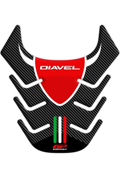 Gp Kompozit Ducati Diavel 2011-2017 Uyumlu Tank Pad Karbon Gp Kompozit Ducati Diavel 2011-2017 Uyumlu Tank Pad Karbon