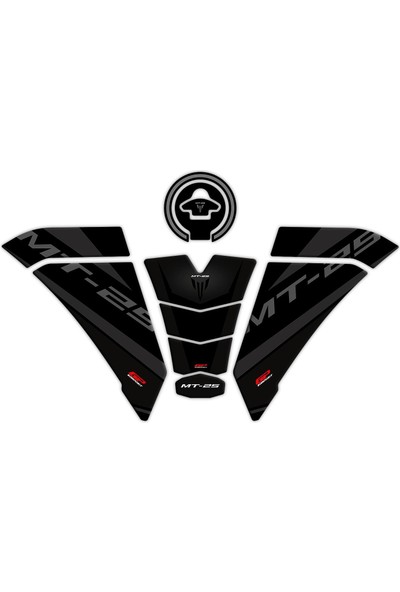 GP Kompozit Yamaha MT-25 2020-2022 Uyumlu Tank Pad Seti Siyah GP Kompozit Yamaha MT-25 2020-2022 Uyumlu Tank Pad Seti Siyah