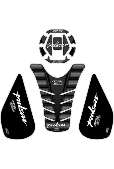 Gp Kompozit Bajaj Rs 200 2015-2020 Uyumlu Tank Pad Seti Siyah Gp Kompozit Bajaj Rs 200 2015-2020 Uyumlu Tank Pad Seti Siyah
