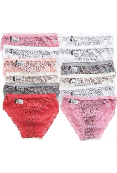 Şahane Kadın Giyim 12'li Külot Takımı