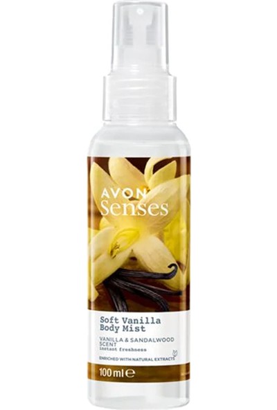 Avon Soft Vanilla Vanilya ve Sandal Ağacı Kokulu Vücut Spreyi 100 Ml. Avon Soft Vanilla Vanilya ve Sandal Ağacı Kokulu Vücut Spreyi 100 Ml.