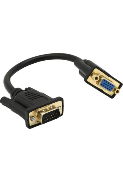 Yeajion 20 cm VGA Erkek Kadın Adaptör Kablosu Projektör Tv Için 15 Pin (Yurt Dışından)
