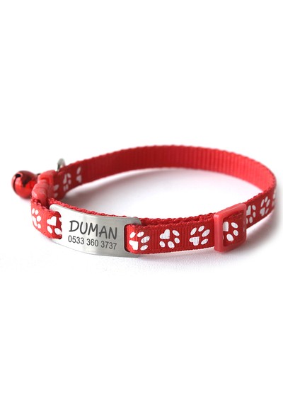 Dekoliva Sallanmayan Kedi Tasması Metal Isimlikli Dekoliva Sallanmayan Kedi Tasması Metal Isimlikli