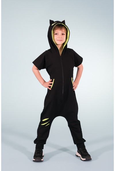 Baokids Kara Kedi Tulum Baokids Kara Kedi Tulum