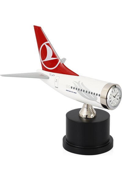 Zekupp Klasik Saat Özellikli Maket Uçak Kuyruğu Masa Üstü Aksesuar Zekupp Klasik Saat Özellikli Maket Uçak Kuyruğu Masa Üstü Aksesuar