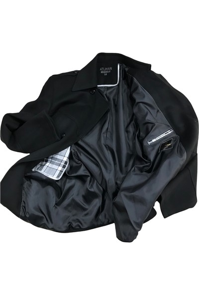 Atlıhan Kırlangıç Yaka Kaşe Kaban
