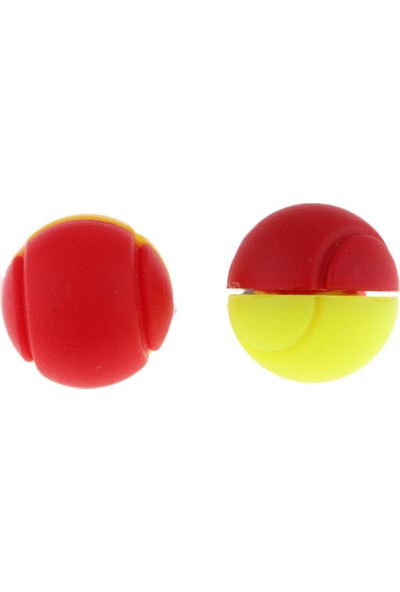 2 Adet Hafif Raket Titreşim Şok Emici Topları Raket Sütülatörleri Kırmızı Sarı