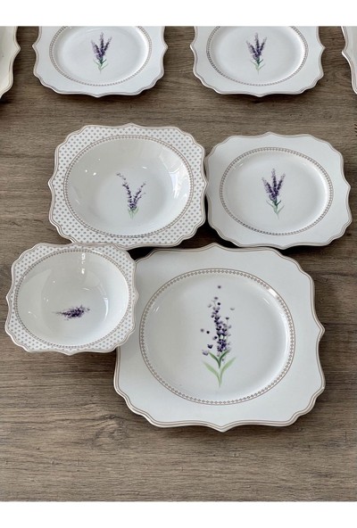 Bone Porselen Love Garden 24 Parça Yemek Takımı