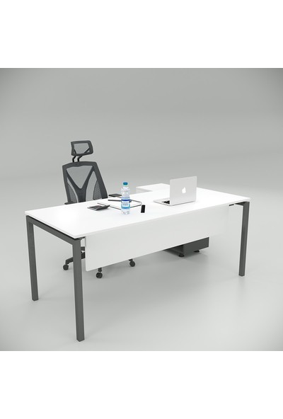 Akr Ofis Ear Çalışma Masası Beyaz (80CM Alt Etajerli) Akr Ofis Ear Çalışma Masası Beyaz (80CM Alt Etajerli)