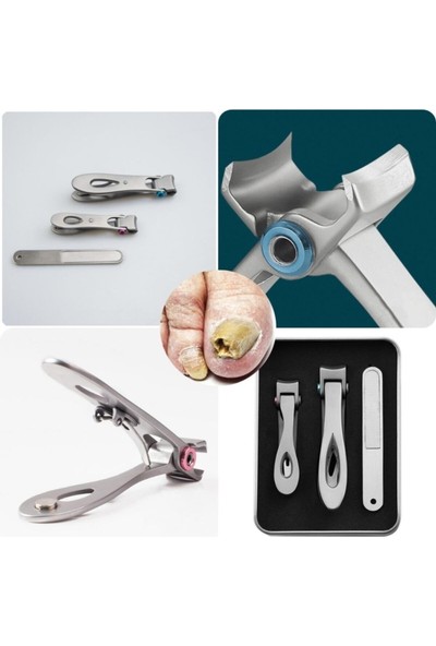 Ocean Ultra Geniş Ağızlı Paslanmaz Tırnak Makası Seti (Kalın,mantarlı,sert Tırnaklar Için) Ocean Ultra Geniş Ağızlı Paslanmaz Tırnak Makası Seti (Kalın,mantarlı,sert Tırnaklar Için)