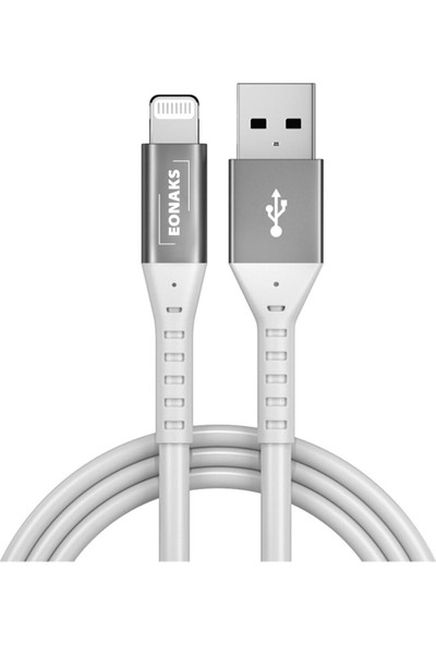 Eonaks iPhone Telefon iPad Tablet ve Ipod Touch ile Uyumlu Hızlı Şarj ve Data Kablosu Lightning NL120 Eonaks iPhone Telefon iPad Tablet ve Ipod Touch ile Uyumlu Hızlı Şarj ve Data Kablosu Lightning NL120