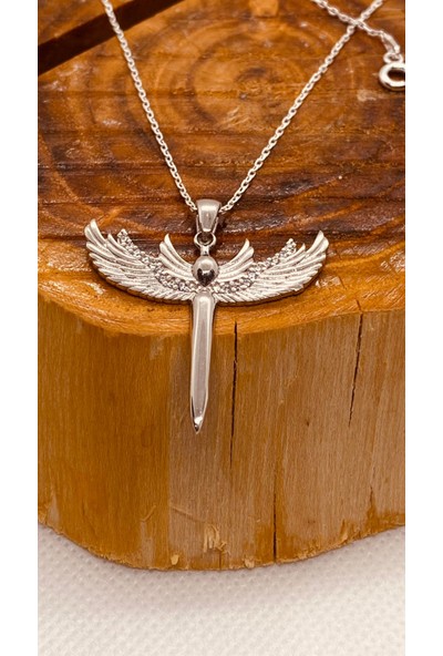 GümüşPark Midyat 925 Ayar Gümüş Mikail Meleği Kolye GümüşPark Midyat 925 Ayar Gümüş Mikail Meleği Kolye