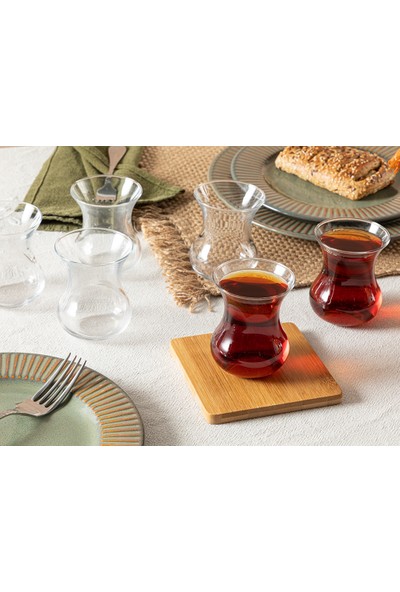 English Home Paşabahçe Fuerza Cam 6'lı Çay Bardağı 155 ml Şeffaf English Home Paşabahçe Fuerza Cam 6'lı Çay Bardağı 155 ml Şeffaf