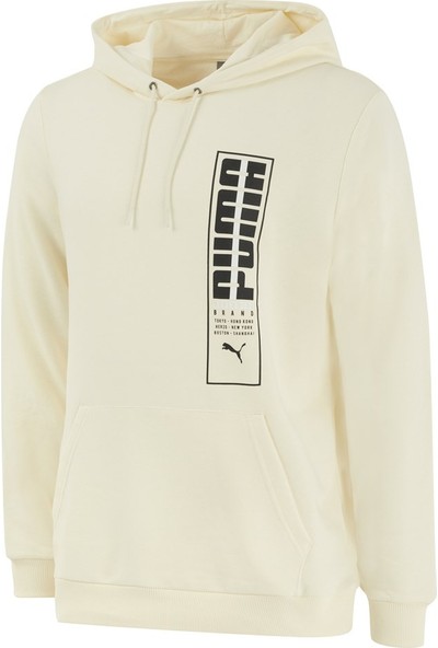 Puma Blank Base Men’s Hoodie Tr Erkek Krem Günlük Sweatshirt - 673966-01