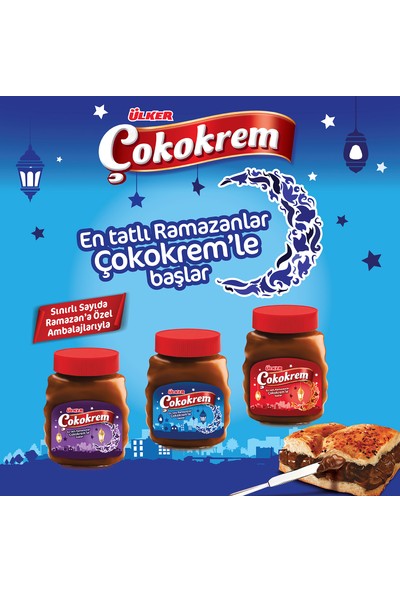 Ülker Çokokrem Ramazan Özel Seri 650 gr Cam Kavanoz X3