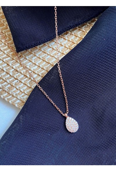 Mg Store Rose Damla Model 925 Ayar Gümüş Hayalet Kolye Mg Store Rose Damla Model 925 Ayar Gümüş Hayalet Kolye