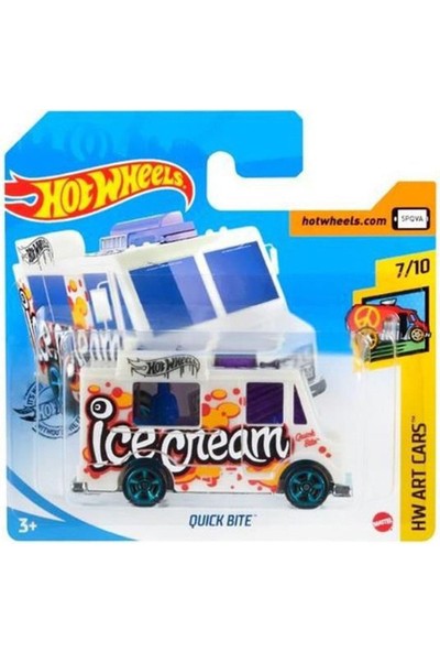 Hot Wheels Quick Bite Dondurma Arabası Hot Wheels Tekli Arabalar 1/64 Ölçek Metal Oyuncak Araba Hot Wheels Quick Bite Dondurma Arabası Hot Wheels Tekli Arabalar 1/64 Ölçek Metal Oyuncak Araba