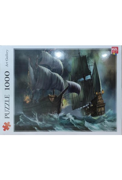 Kzl Puzzle Savaşan Iki Gemi 1000 Parça Puzzle Pazıl 68X48 cm Kzl Puzzle Savaşan Iki Gemi 1000 Parça Puzzle Pazıl 68X48 cm