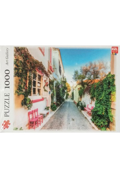 Kzl Puzzle Çiçekli Köy Sokağı 1000 Parça Puzzle Pazıl 68X48 cm Kzl Puzzle Çiçekli Köy Sokağı 1000 Parça Puzzle Pazıl 68X48 cm
