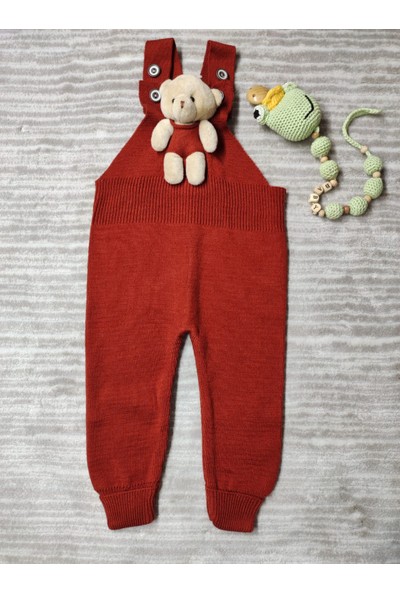 Meriç Bebe Oyuncak Ayı Detaylı Ayarlanabilir Askılı Triko Salopet Meriç Bebe Oyuncak Ayı Detaylı Ayarlanabilir Askılı Triko Salopet