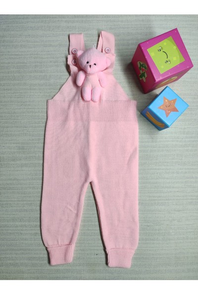 Meriç Bebe Oyuncak Ayı Detaylı Ayarlanabilir Askılı Triko Salopet Meriç Bebe Oyuncak Ayı Detaylı Ayarlanabilir Askılı Triko Salopet