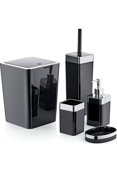 Grimor Life 5 Parça Akrilik Metalize Kaplamalı Lüx Banyo Seti Grimor Life 5 Parça Akrilik Metalize Kaplamalı Lüx Banyo Seti