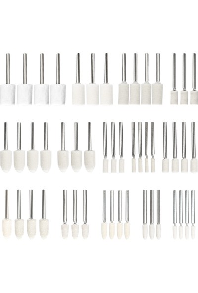 Catteo Polisaj Keçe Seti Temizleme Yün Keçesi - 50 Parça (Yurt Dışından)