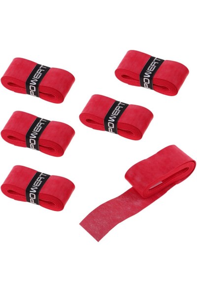 6 Parça Tenis Badminton Squash Raket Kavrama Overgrip Bant Kırmızı 6 Parça Tenis Badminton Squash Raket Kavrama Overgrip Bant Kırmızı