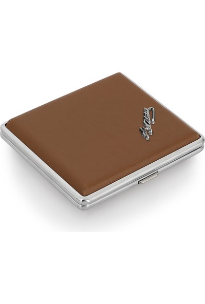 Zekupp Taba Deri Atatürk Imzası Temalı Metal Sigara Tabakası