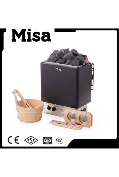 Misa Sauna Sobası Her Şey Dahil Paket 6 Kw Misa Sauna Sobası Her Şey Dahil Paket 6 Kw