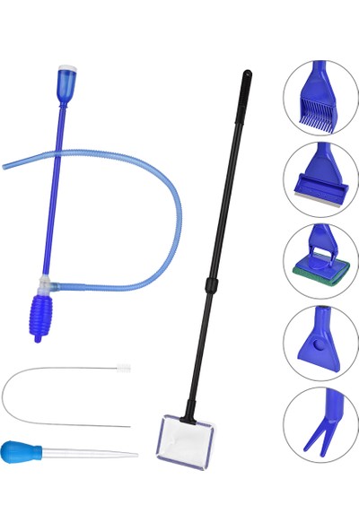 Catteo 4'lü Akvaryum Temizleme Kiti (Yurt Dışından)