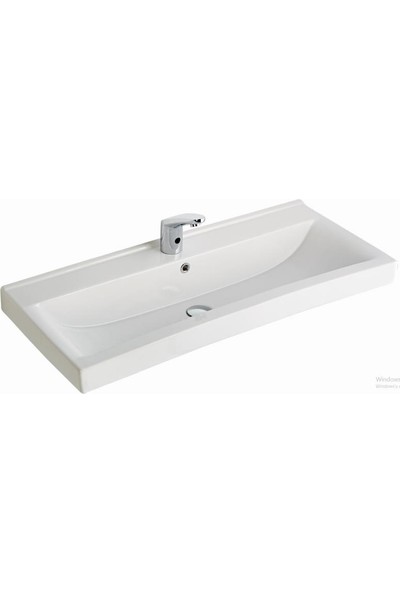 Seramiksan Luna Kalın Bant Tezgah Lavabo 100CM