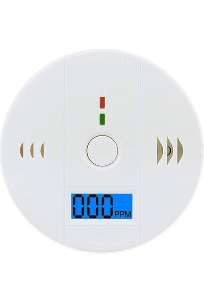 Waysle Karbon Monoksit Alarm Co Duman Sensörü Gaz Uyarı Dedektörü Ses Uyarı (Yurt Dışından)