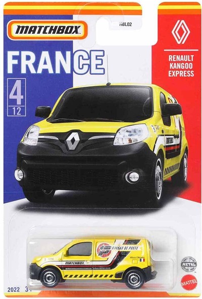 Matchbox Fransa Araçları Serisi HBL02 - 1/64 Renault Kango Express Matchbox Fransa Araçları Serisi HBL02 - 1/64 Renault Kango Express