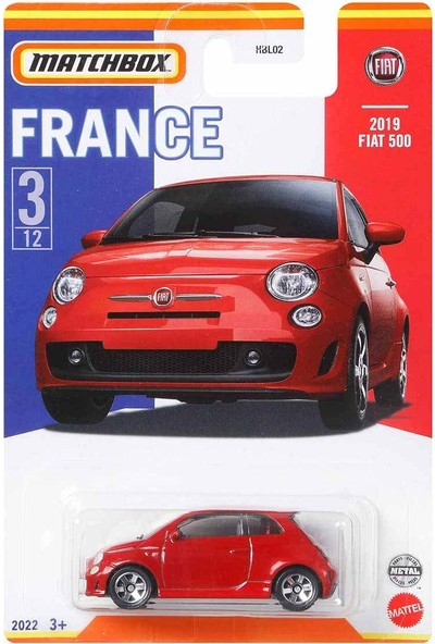 Matchbox Fransa Araçları Serisi HBL02 - 1/64 2019 Fiat 500 Matchbox Fransa Araçları Serisi HBL02 - 1/64 2019 Fiat 500