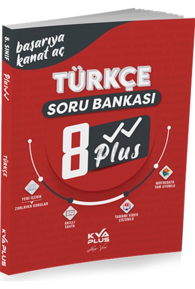 Koray Varol Akademi (Kva Plus) 8. Sınıf Plus Serisi Türkçe Soru Bankası