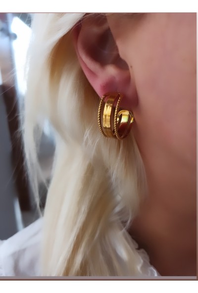 Hatcos Accessories Çelik Kararmaz Halka Küpe