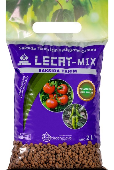Bizden Eve Mix-Lecat Saksıda Tarım Için Besin Takviyeli Genleştirilmiş Hafif Kil Bilyesi Hidrokültür Toprağı 2 Litre Topraksız Tarım Bizden Eve Mix-Lecat Saksıda Tarım Için Besin Takviyeli Genleştirilmiş Hafif Kil Bilyesi Hidrokültür Toprağı 2 Litre Topraksız Tarım