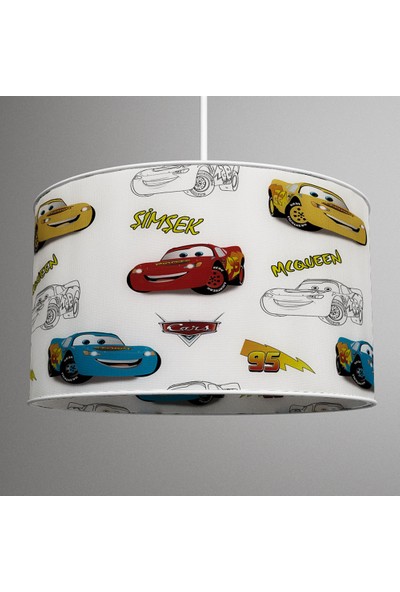 Ayze Home Mcqueen Erkek Çocuk Odası Baskılı Avize Ayze Home Mcqueen Erkek Çocuk Odası Baskılı Avize