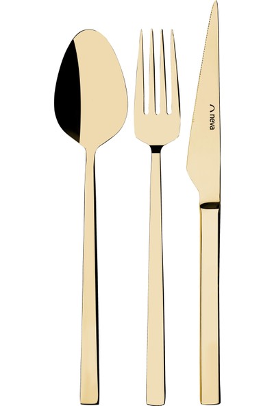 Neva N3223 Opal Gold 72 Prç Çatal Kaşık Bıçak Seti Neva N3223 Opal Gold 72 Prç Çatal Kaşık Bıçak Seti