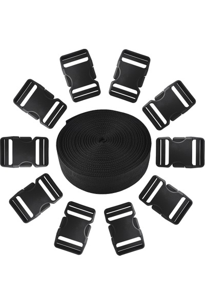 Catteo 10'lu Toka + 10 M Paketleme Kemeri Seti - 50 mm (Yurt Dışından)